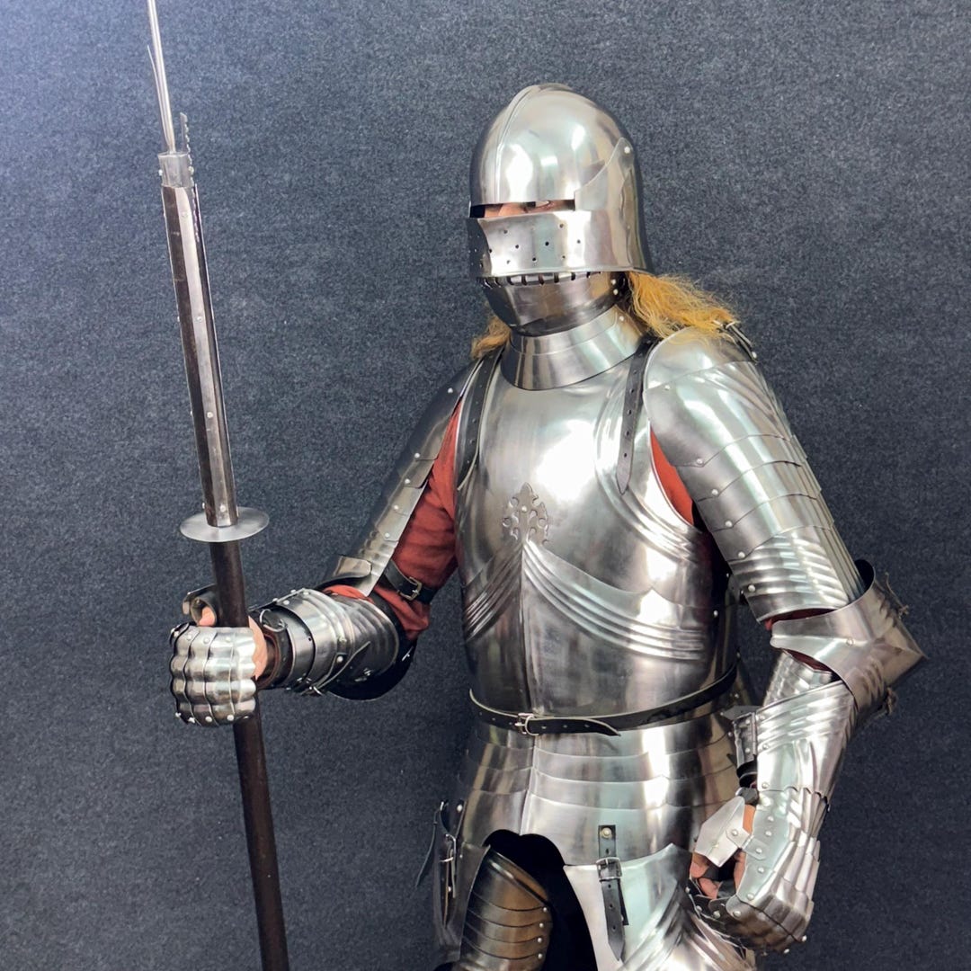 German Gothic Armor Suit - Half Body Armor Suit - Wearable Full-body ...