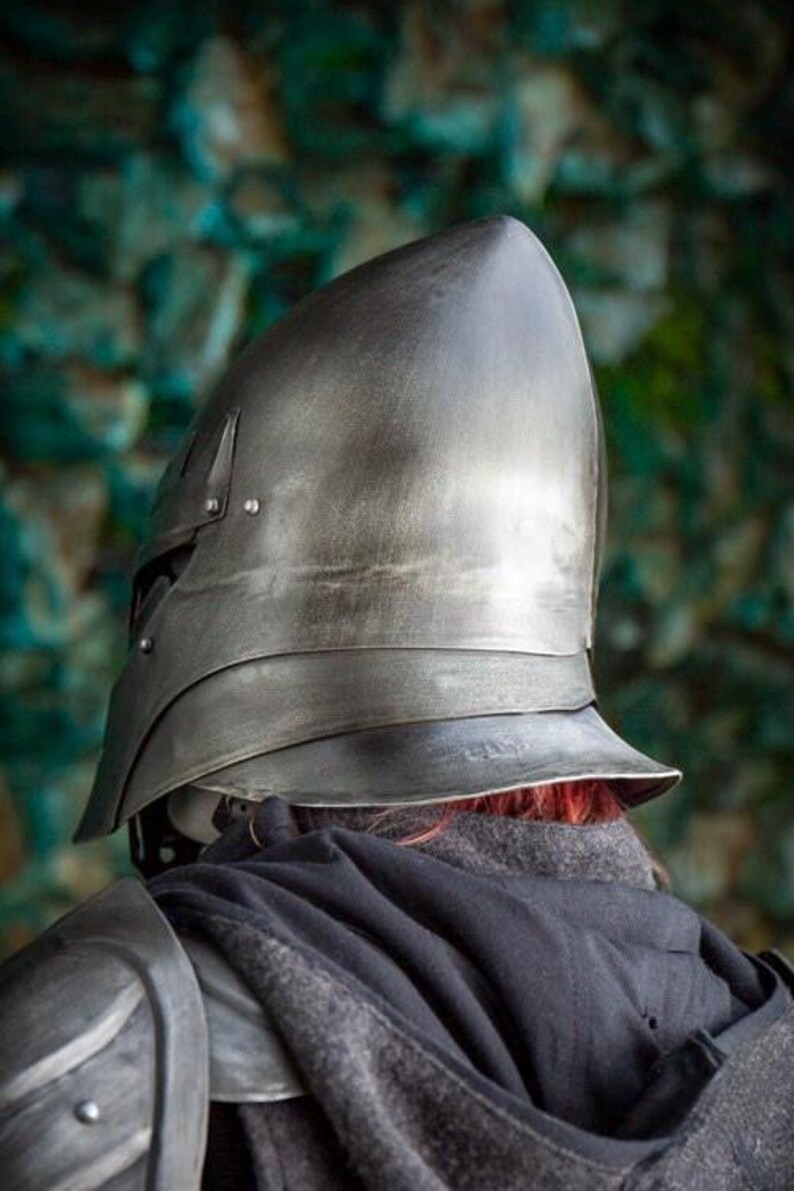 Dark Fantasy Helmet L Medieval Knight Warrior Helmet L Full Face Steel ...
