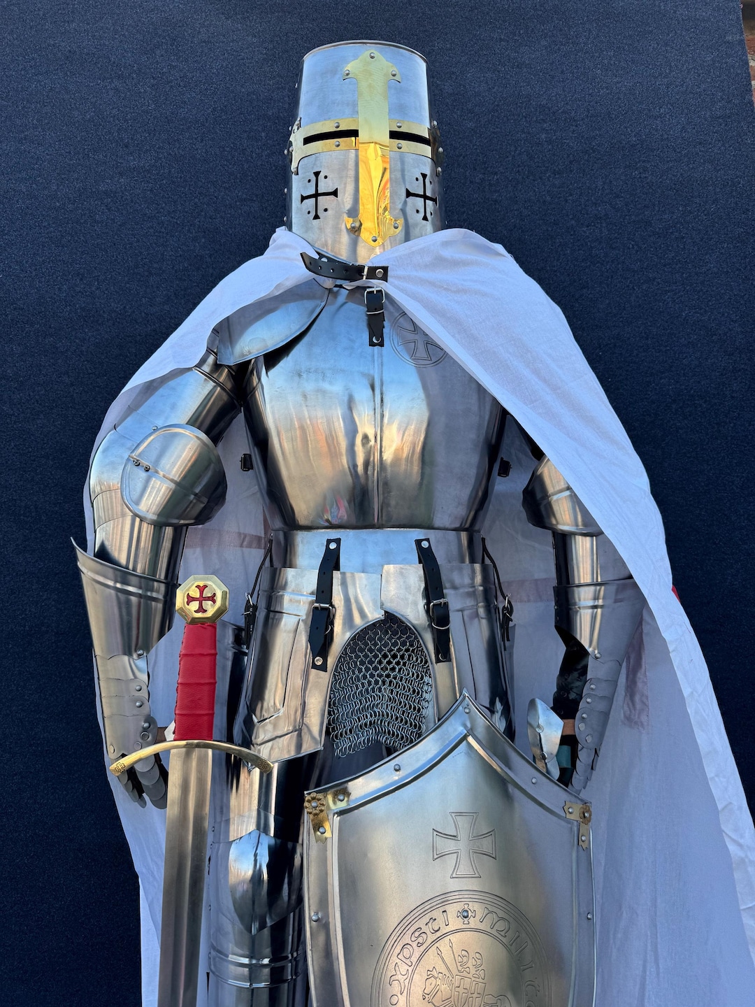 Templar Armor Suit - Templar Crusader Full Body Armor Suit - With ...