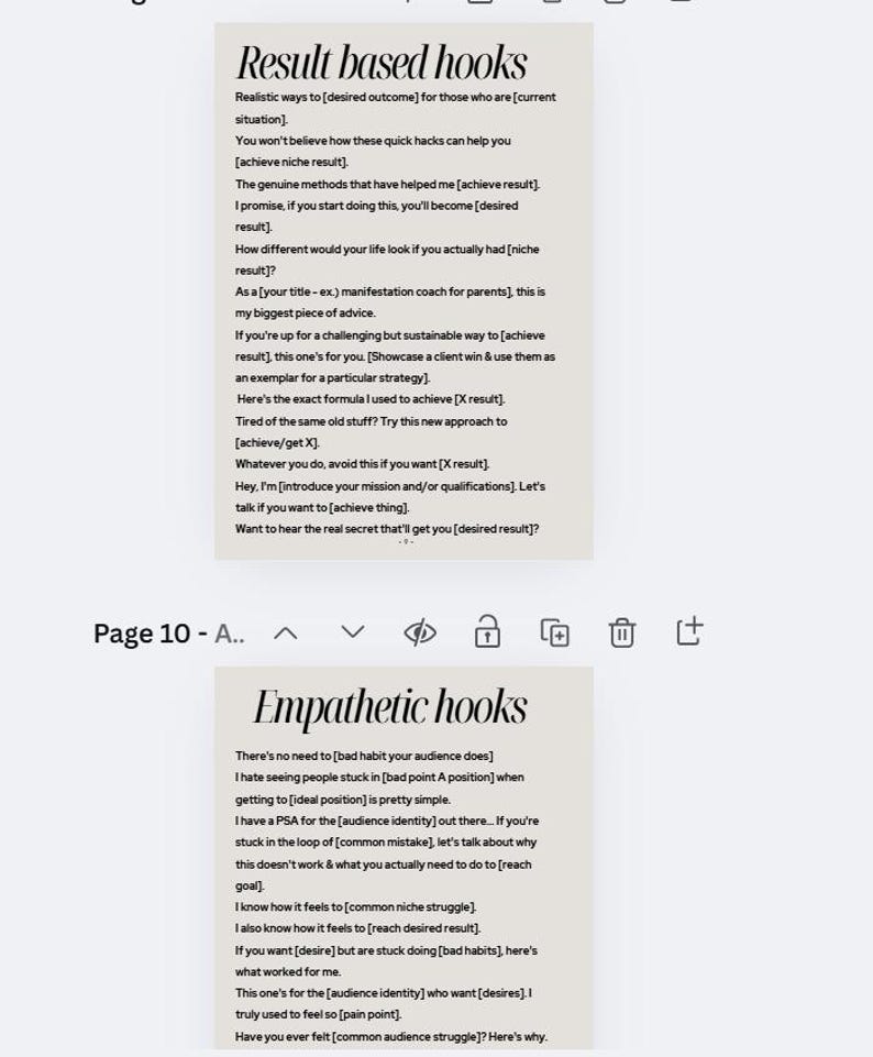 200 Viral Hook Templates – Editable Canva PLR | Reels, Tiktoks, UGC ...