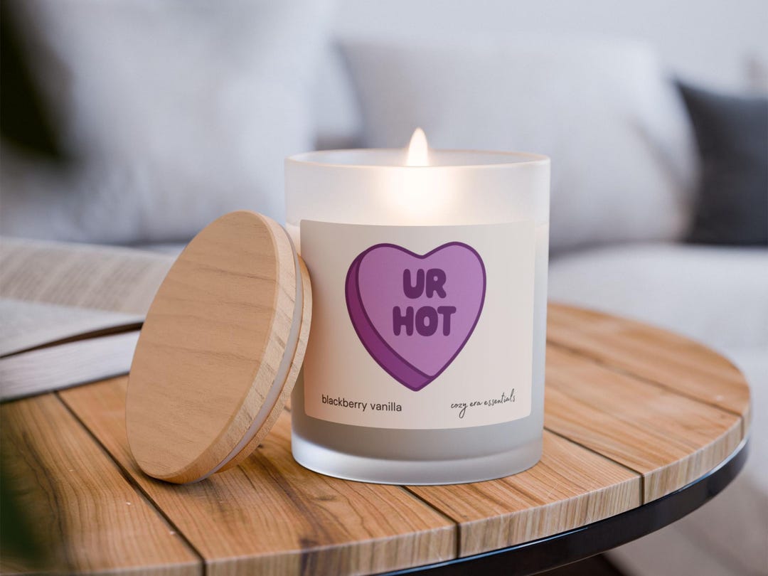 UR HOT Custom Candy Heart Candle, Personalized Candy Hearts, Valentines ...