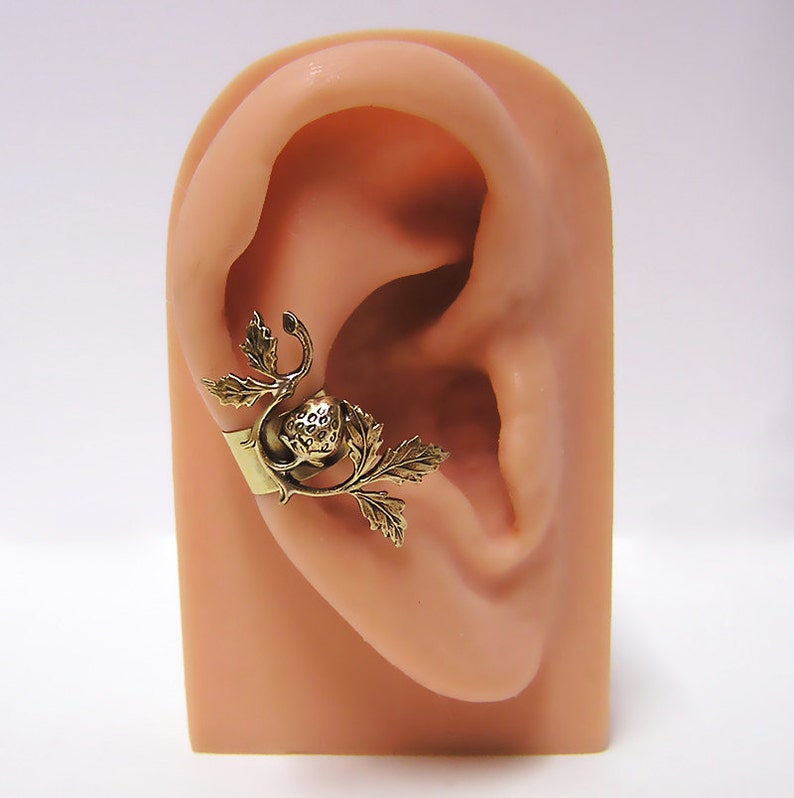 Strawberry on a Vine Ear Cuff (br) - Etsy