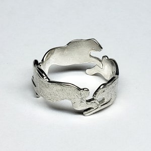 Rabbit Ring, Silver - Etsy