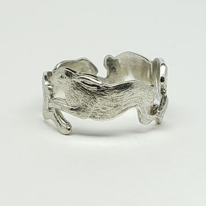 Rabbit Ring, Silver - Etsy