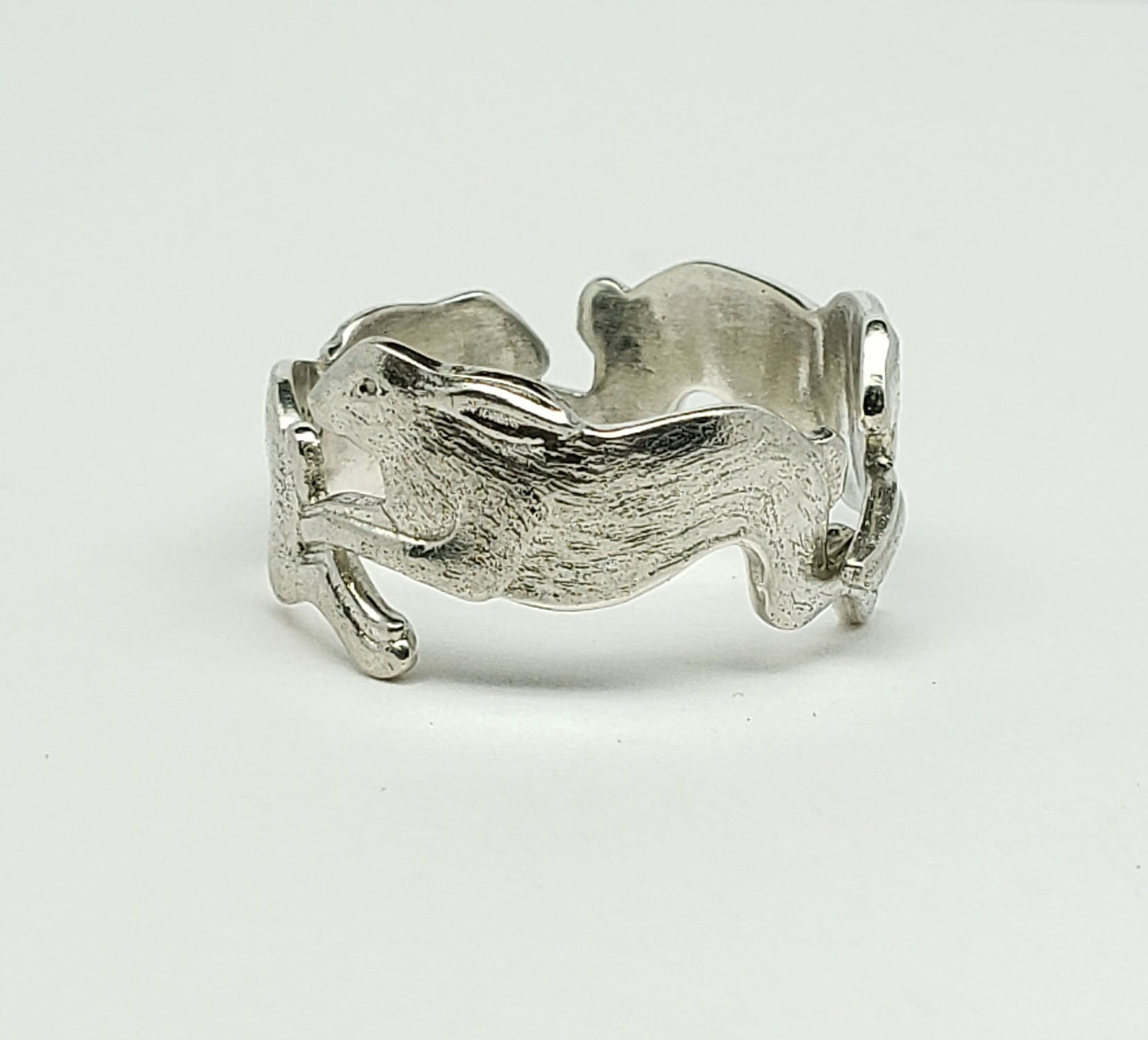 Rabbit Ring, Silver - Etsy