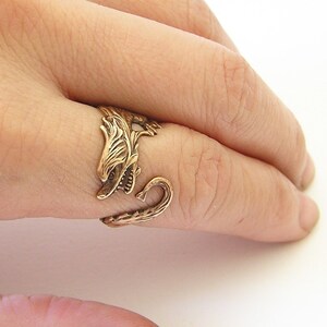 Dragon Ring Adorable Dragon Wraps Around Finger - Etsy