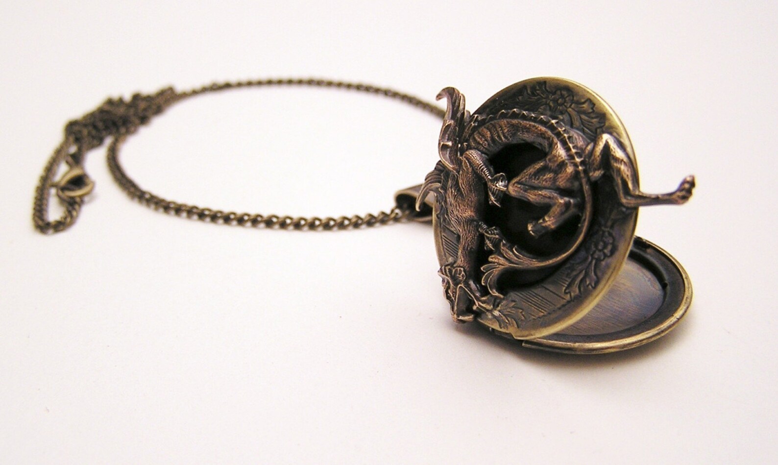 DRAGON LOCKET Necklace Pendant | Etsy