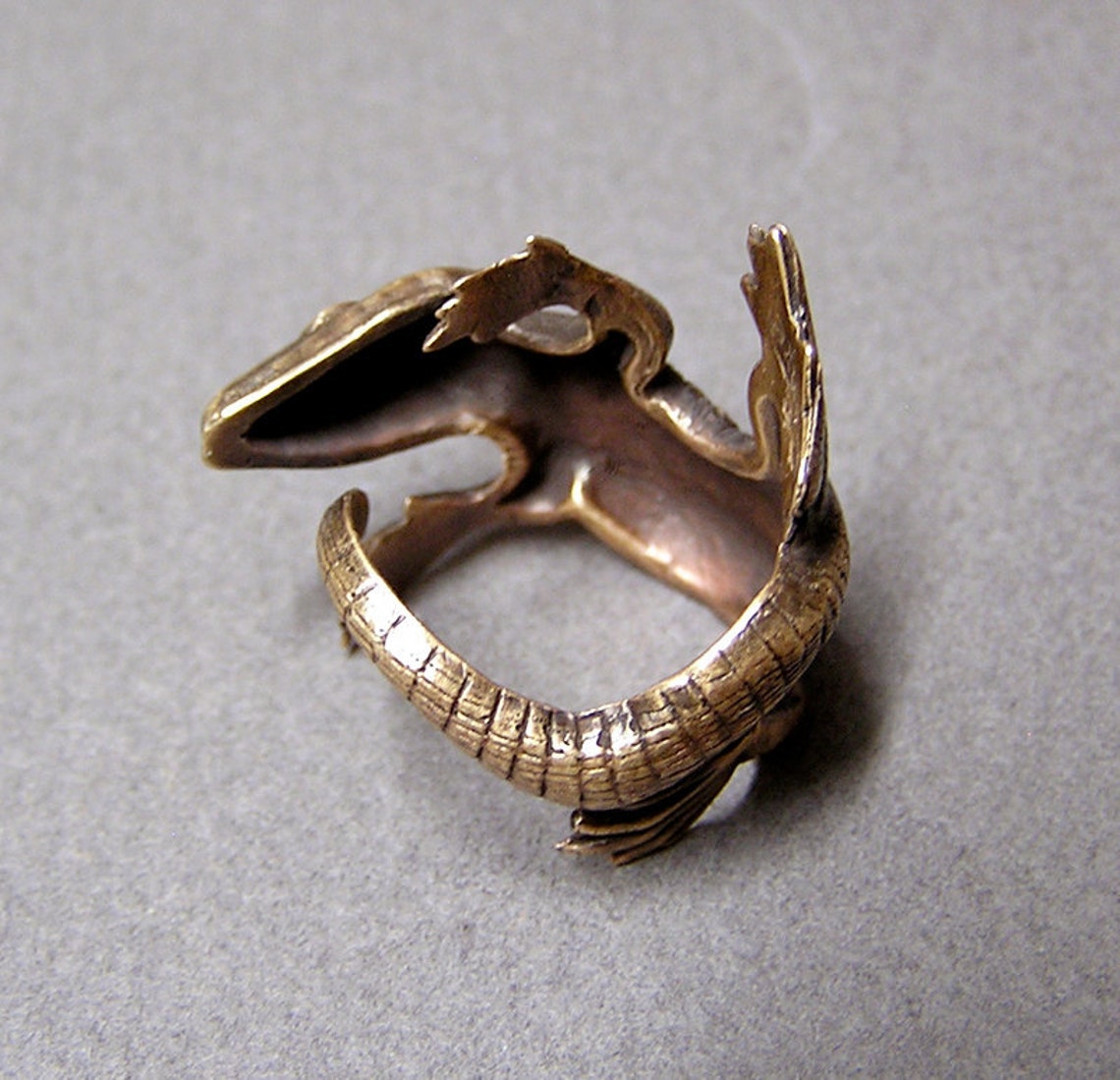 Komodo Dragon Ring Body Wrap Around Finger br - Etsy