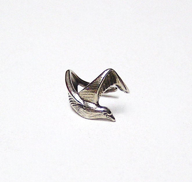 White RAVEN Ear Cuff Bird Wings Wrap Around Ear sw .925 - Etsy