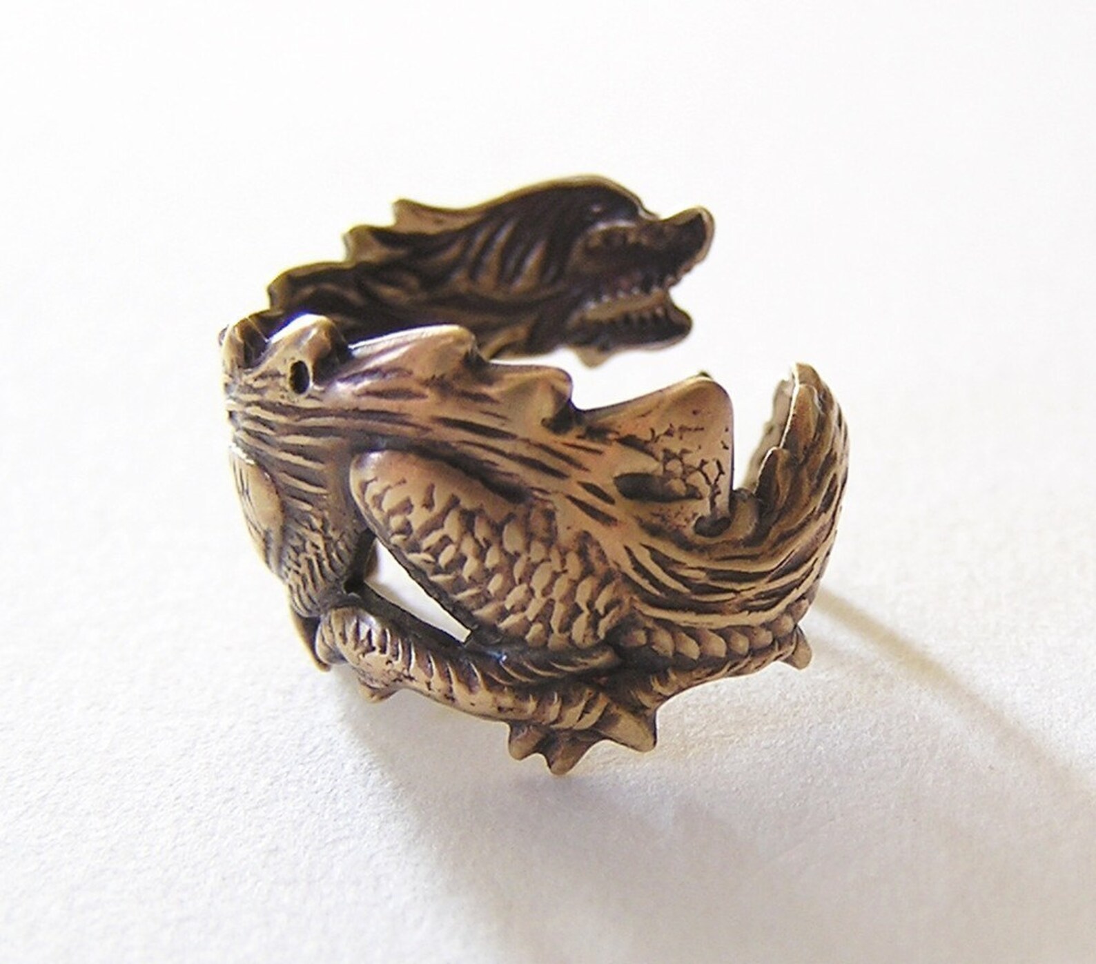 Dragon Ring Adorable Dragon Wraps Around Finger - Etsy