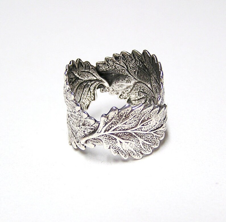 Forest Silver Leaf Ring in sterling silver .925 | Etsy