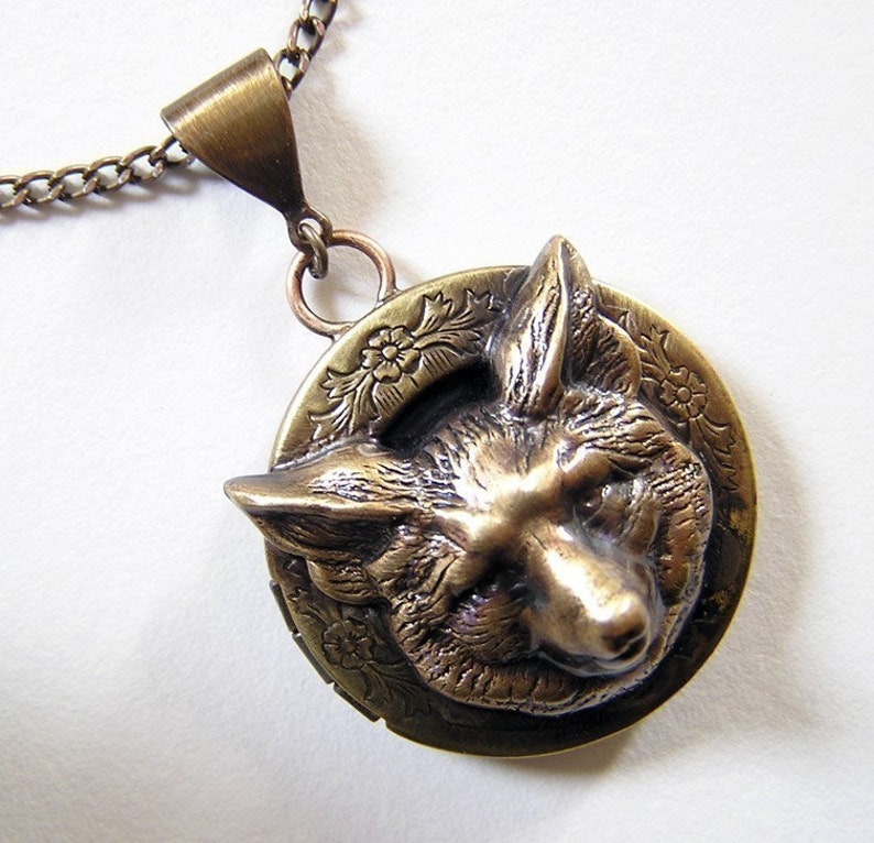 FOX LOCKET Necklace Pendant - Etsy