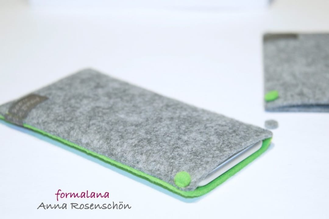 Grey Green Case Cell Phone Felt Dot for Samsung - Etsy