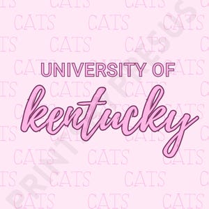 University of Kentucky Digital Wall Art, Set of 3, Trendy College Wall ...