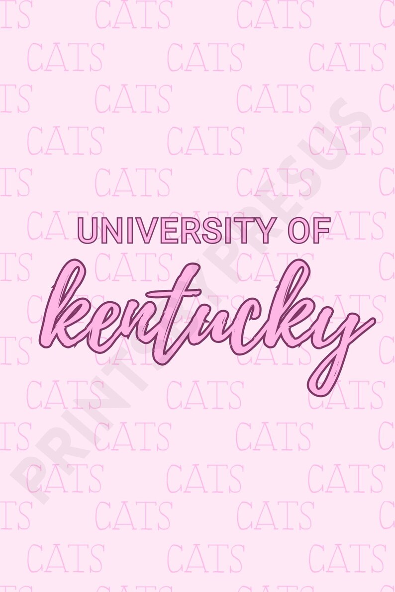 University of Kentucky Digital Wall Art, Set of 3, Trendy College Wall ...