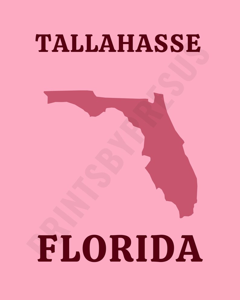 Florida State University Digital Wall Art, Set of 6, FSU Noles Pink ...