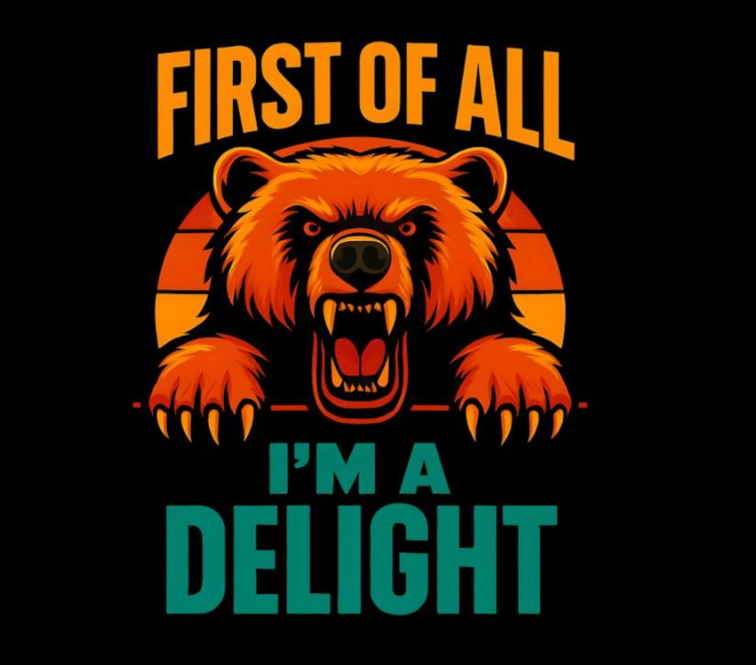 Lustiger Bär PNG | Zuallererst bin ich eine Freude Digital Design ...