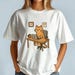 Cat Working Art, Cute Office Cat, Desk Cat Illustration, Cat at Work ...