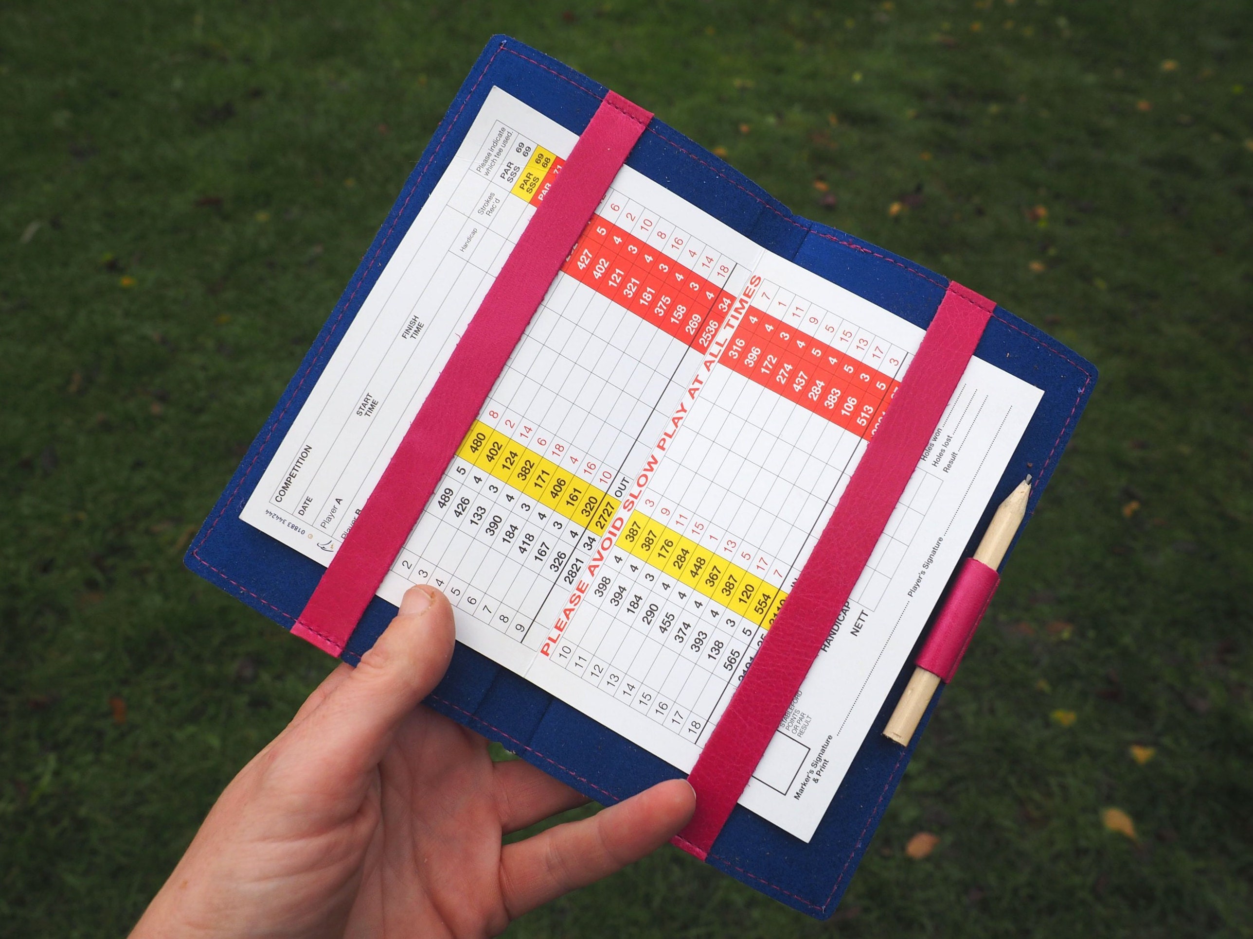 Personalised Leather Golf Scorecard Holder Womens Golf Gift - Etsy UK