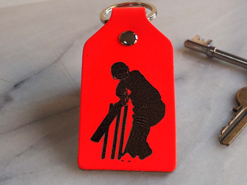 Cricket Keyring Cricket Key Fob Personalised Keyring - Etsy