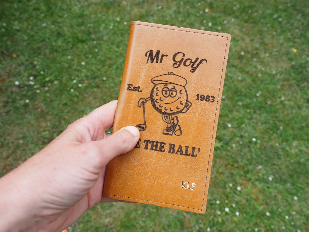 Personalized Leather Golf Scorecard Holder: Funny Golfer Gift - Etsy