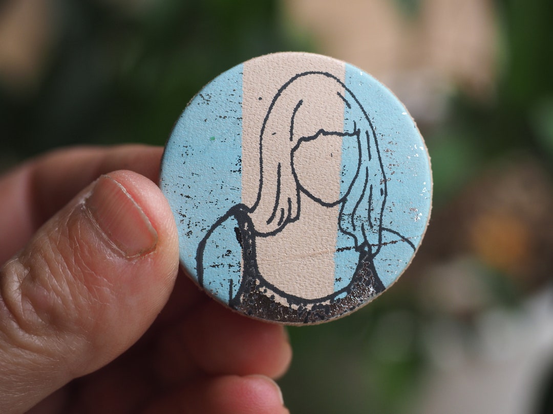 Taylor Swift Style Leather Badge Pin, Brooch - Etsy