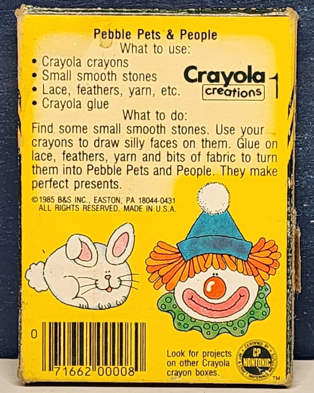 Crayola Creations Pebble Pets and People 8 Pack Crayons 1985 - Etsy