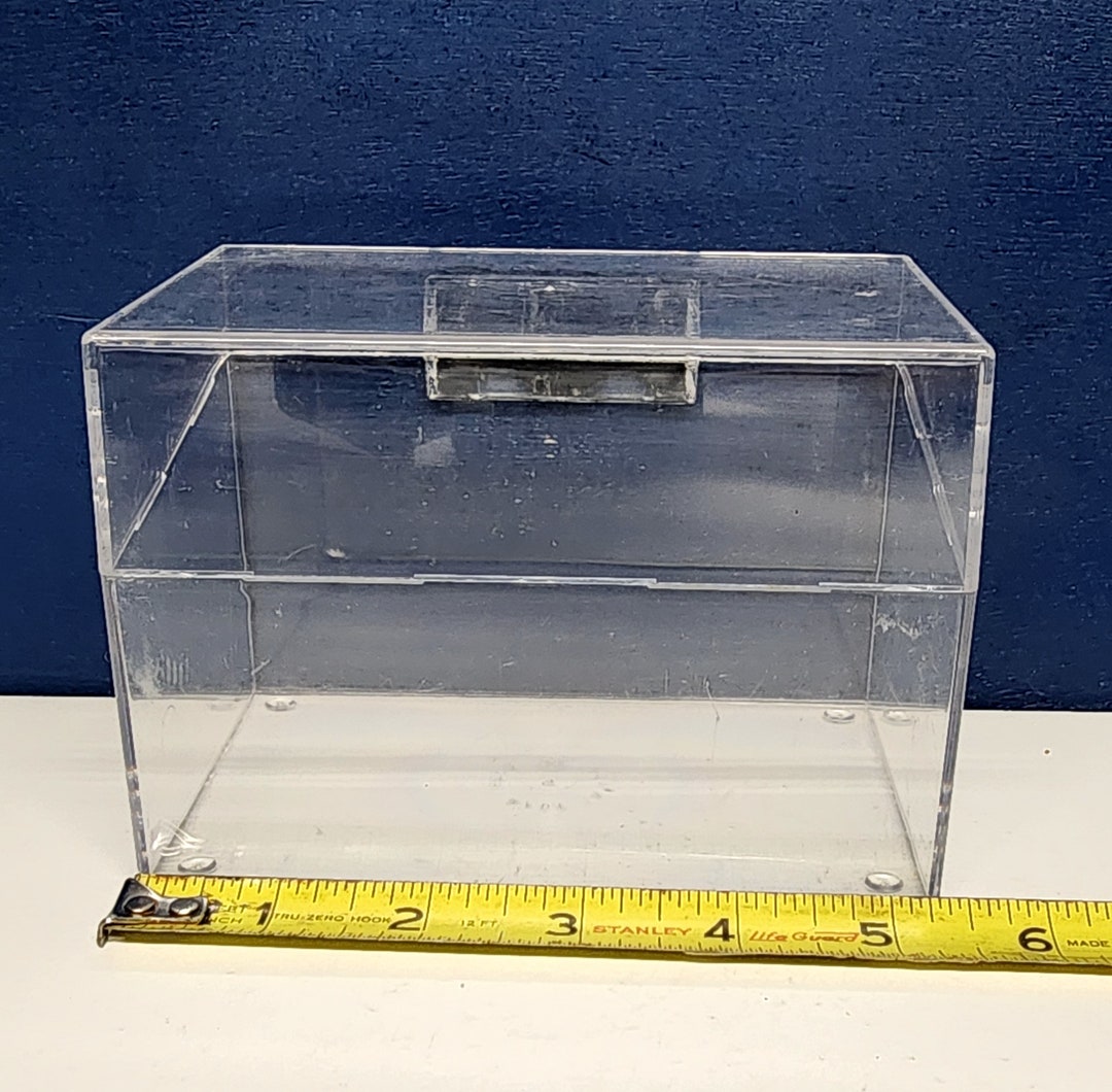 Clear Plastic Recipe Storage Box Made in the USA - Etsy