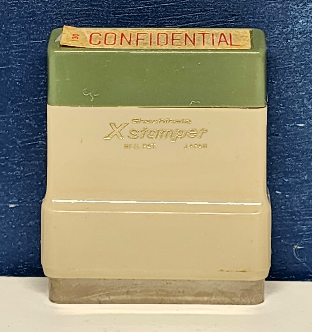 Vintage Shachihata Xstamper Confidential Stamper - Etsy