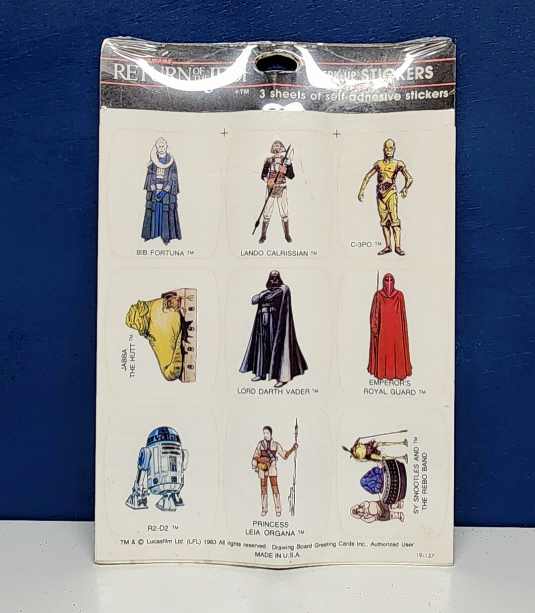 Vintage Return of the Jedi Stickers - Etsy