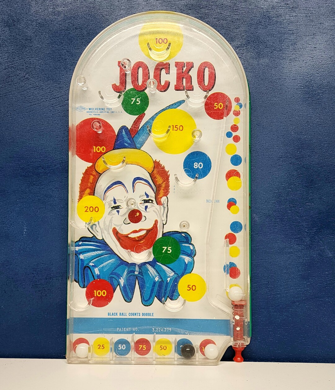 Vintage Jocko Pinball Game by Wolverine Toy - Etsy