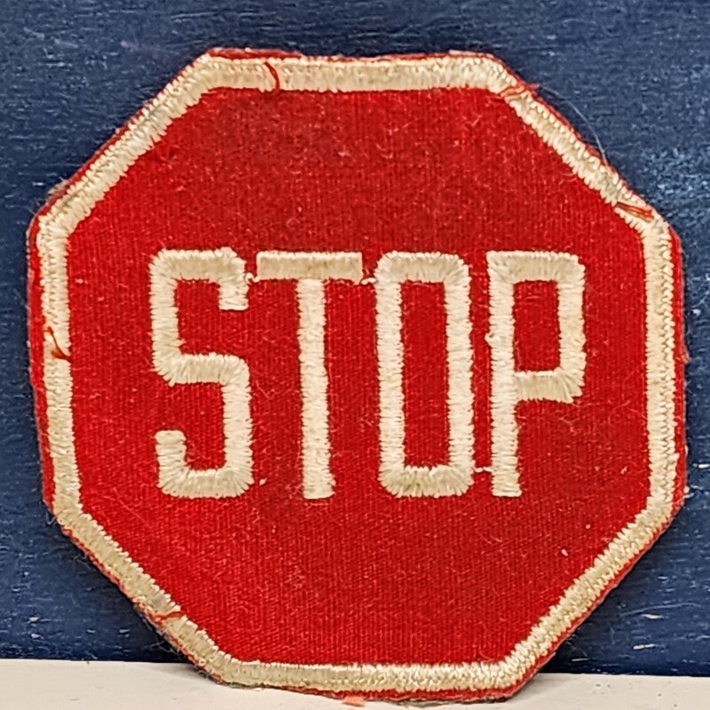 Vintage Stop Sign - Etsy