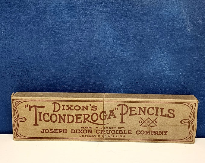 Vintage Dixon Ticonderoga Pencil Box With 11 USCO 486 Pencils - Etsy