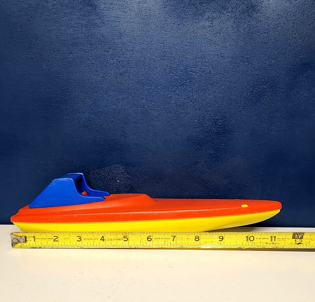 Toy Plastic Speedboat Made in USA - Etsy