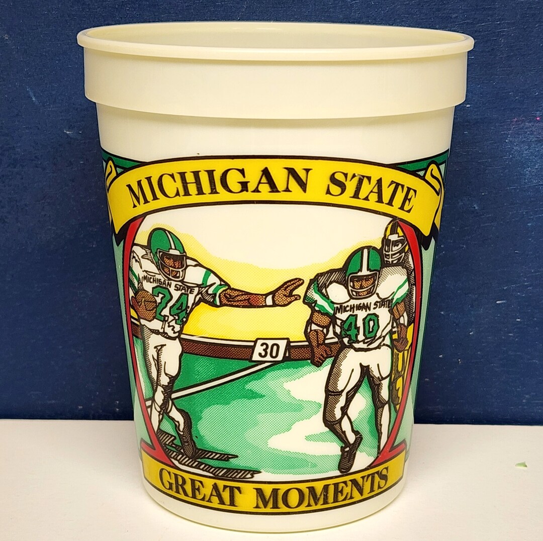 Michigan State Great Moments Plastic Cup - Etsy