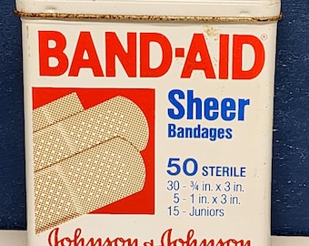 Band-aid | Johnson & Johnson | Vintage Plastic Strips Bandages | Empty ...