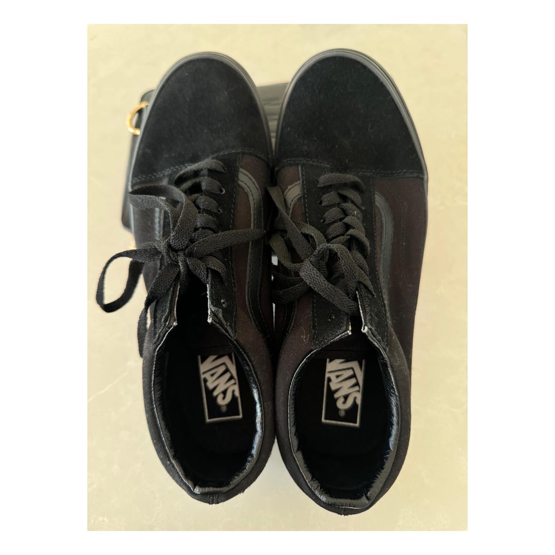 Unisex Black VANS Old Skool Stackform Sneakers Womens 11/ Mens 9 - Etsy