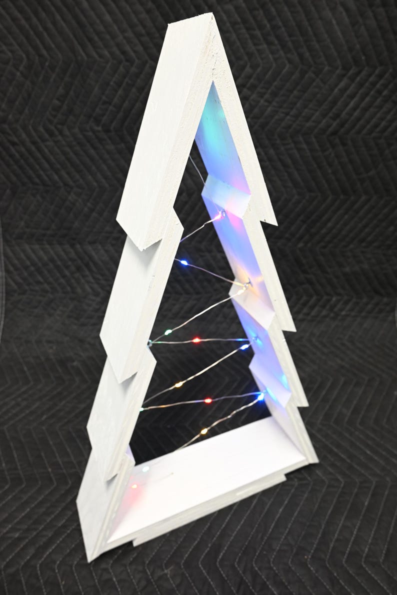 Wooden Tree W Lights - Etsy