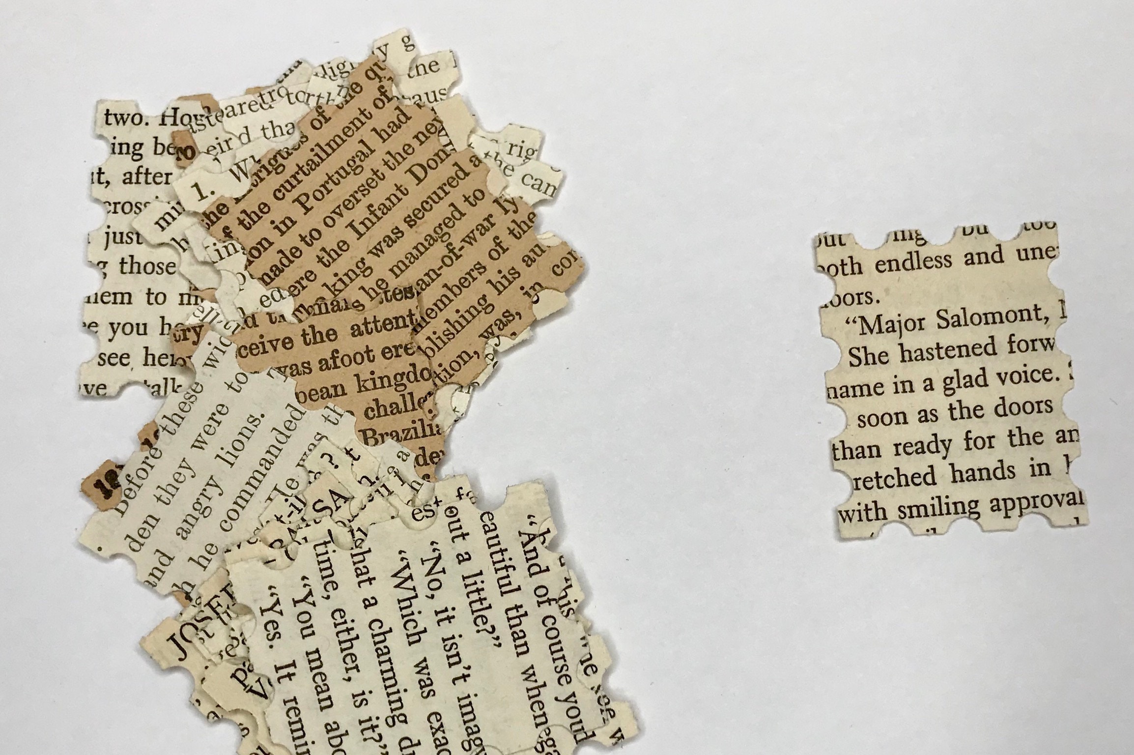 Postage Stamp Die Cuts Punch Shape From Vintage Book Pages Ephemera ...