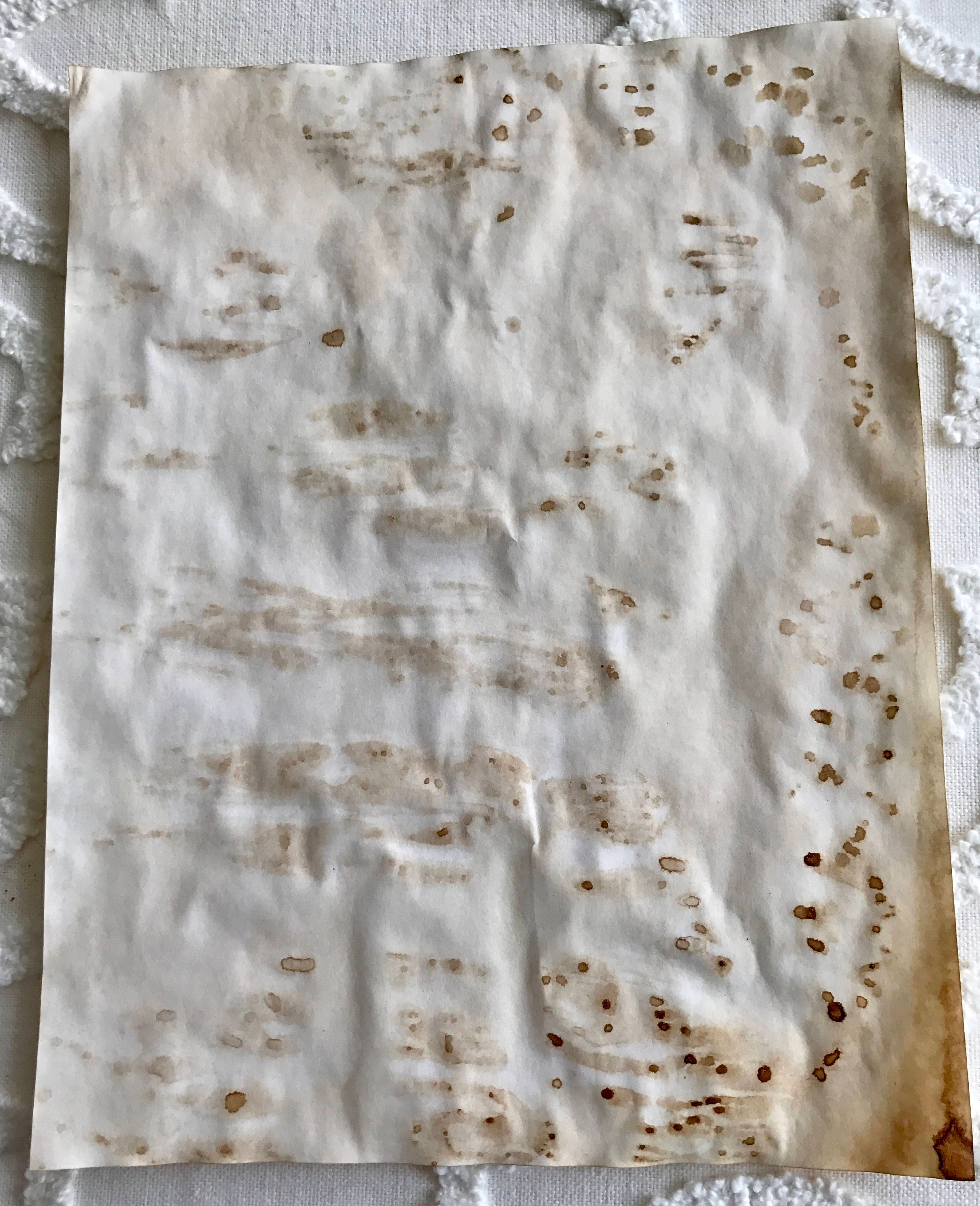 Grungy Coffee Dyed Tea Dyed Paper Coffee Stain Tea Stain Paper | Etsy