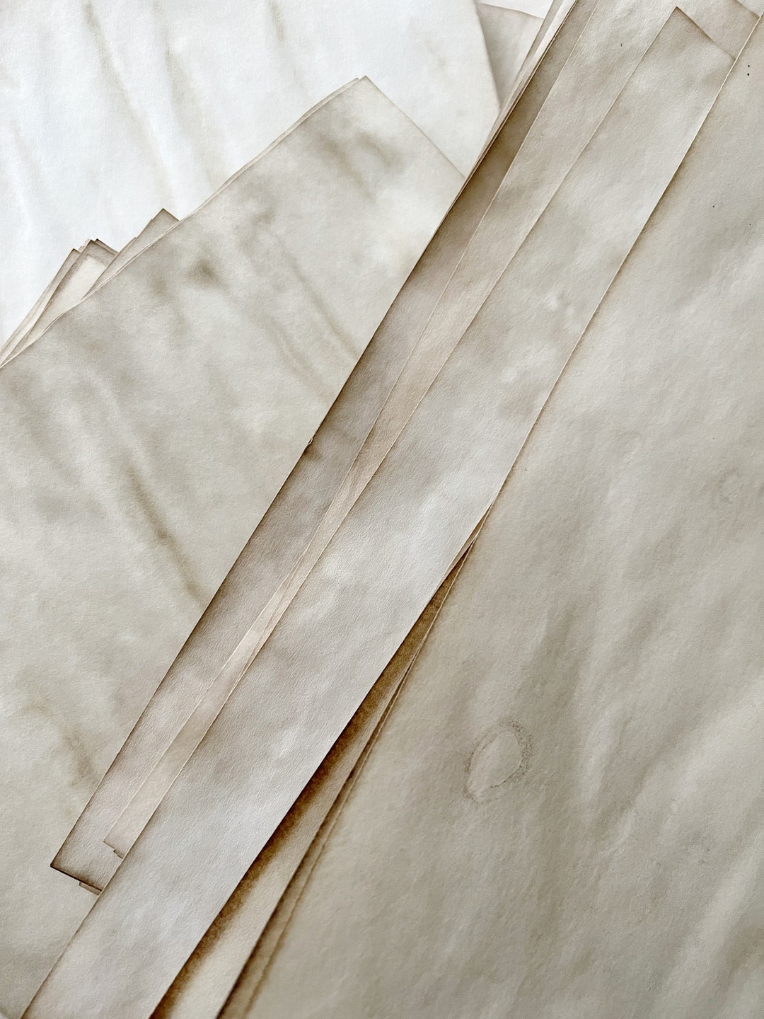 Coffee Dyed Tea Dyed Paper Coffee Stain Tea Stain Paper 50 Sheets for ...