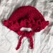 Handmade Crochet Frilly Bonnet - Etsy