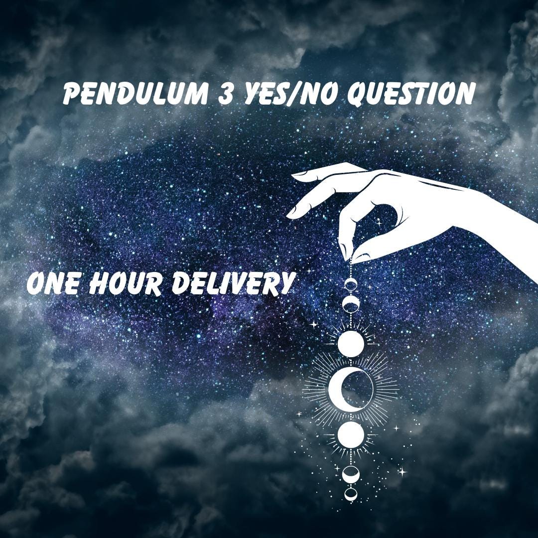 PENDULUM Yes/no 3 Question READING - Etsy
