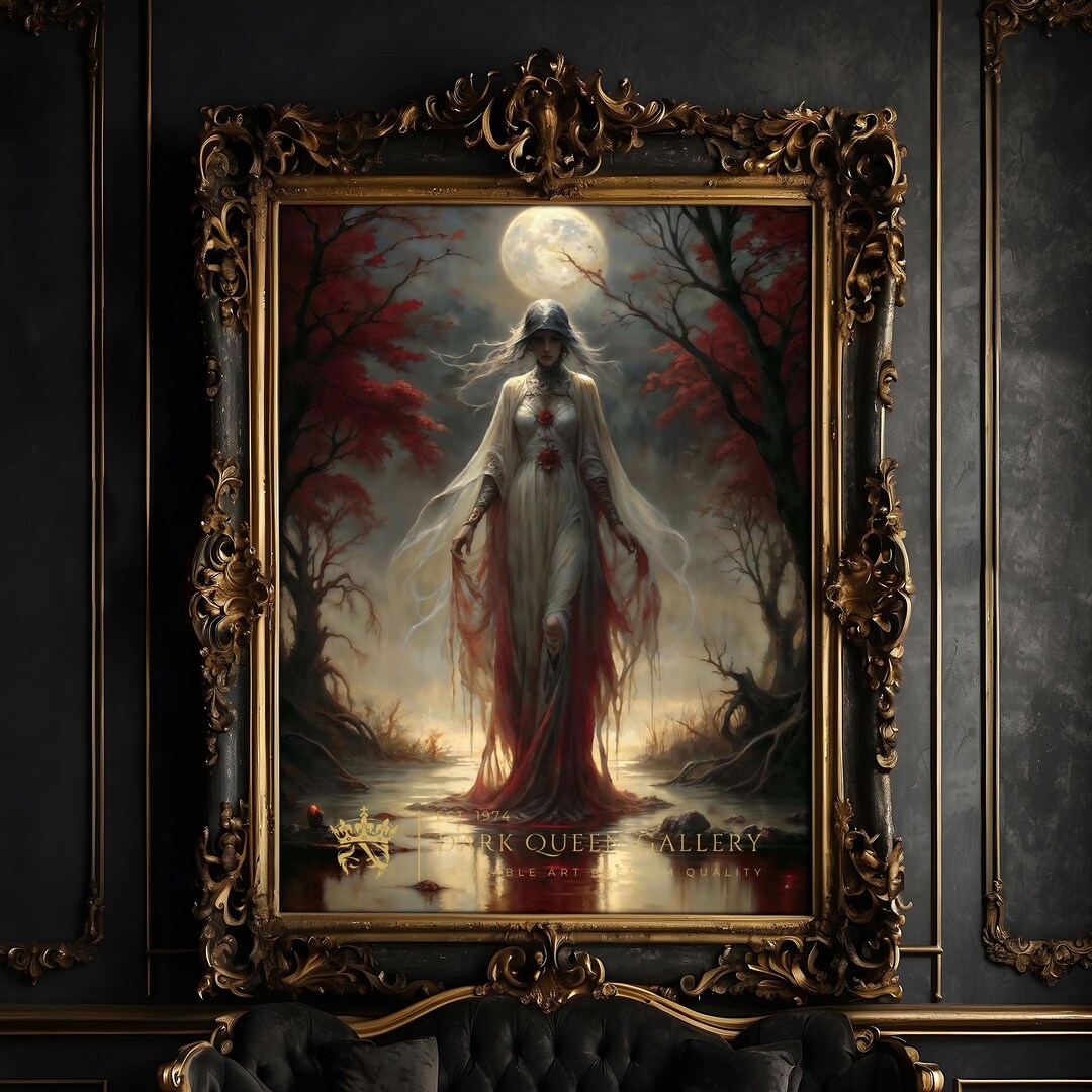 Forest Banshee Wall Art | Gothic Mythology Print | Dark Fantasy Banshee ...