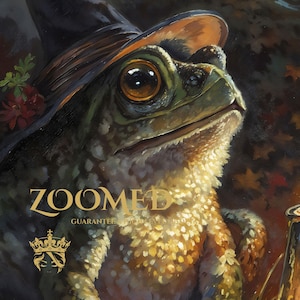 Magic Frog Halloween Print - Gothic Wall Art With Witch Hat and Candle ...