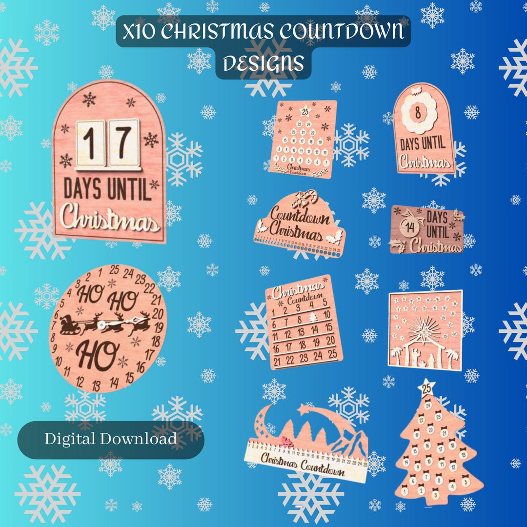 Christmas Countdown Svg - Days Until Christmas Svg - Merry Christmas ...
