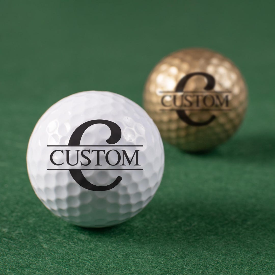 Silky Split Initial Custom Golf Ball, Personalized Golfing Gift for Him ...
