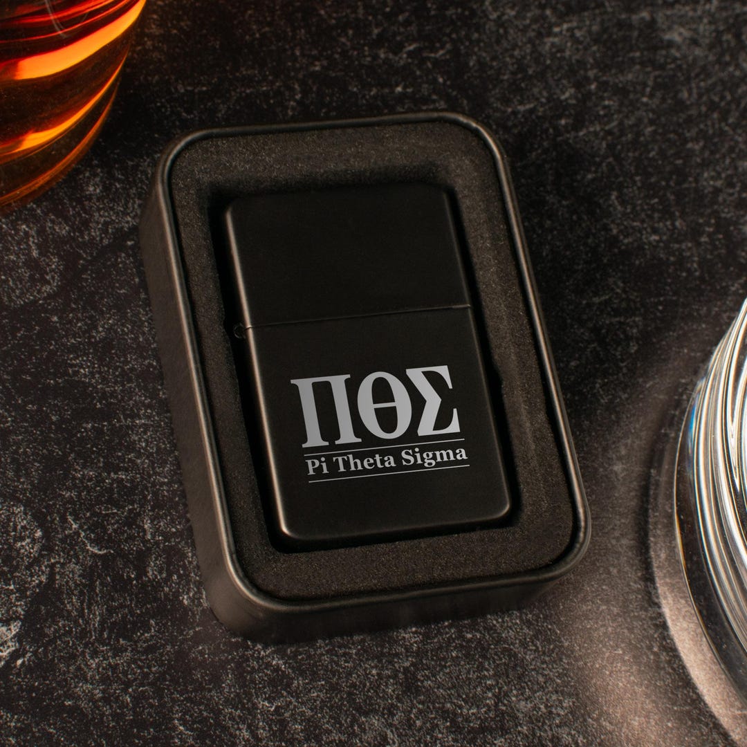 Greek Letters and Custom Text Lighter With Tin Case: Customized Bid Day ...