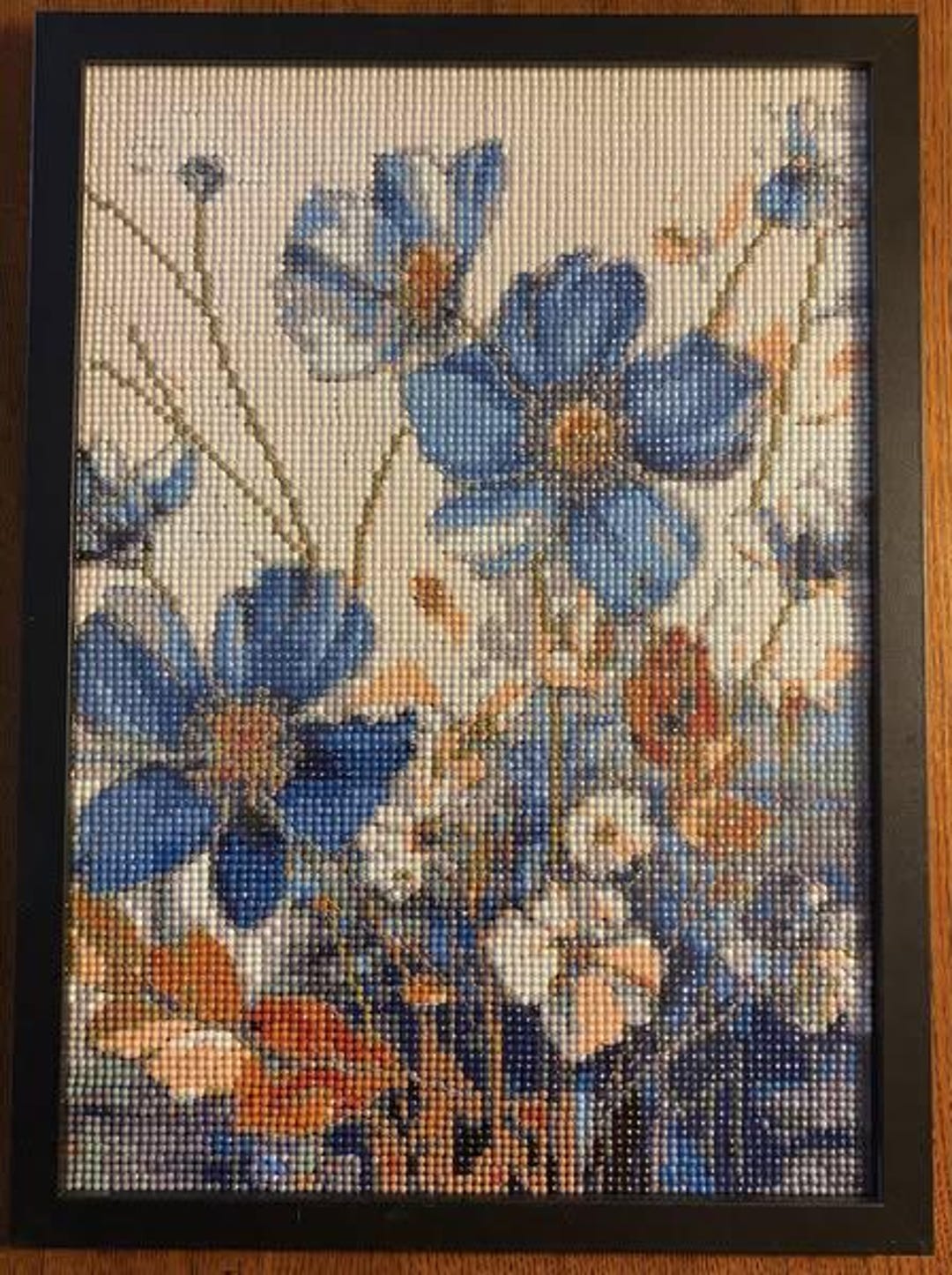 Diamond Art Painting, Flowers, Spring, Framed, Completed - Etsy