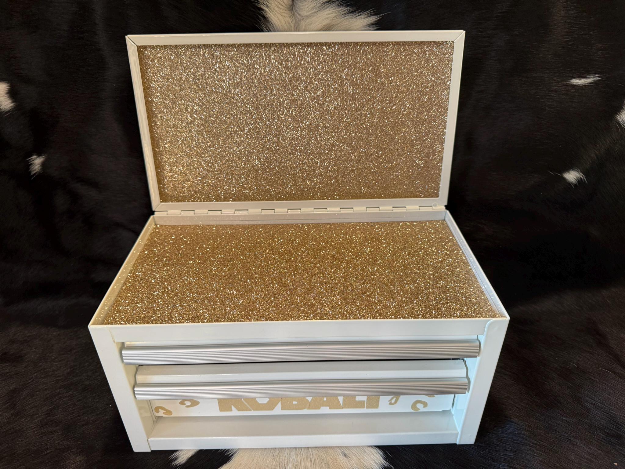Leopard Print Mini Kobalt Tool Box - Customized With Permanent Gold ...